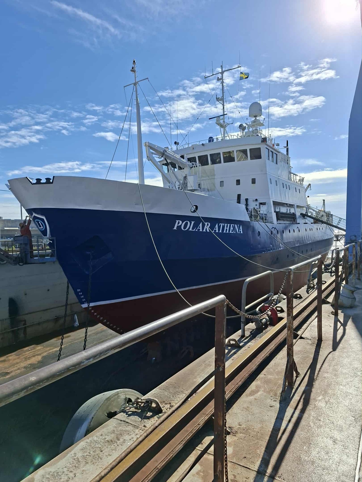 Visit to M/V Polar Athena - Net Ship